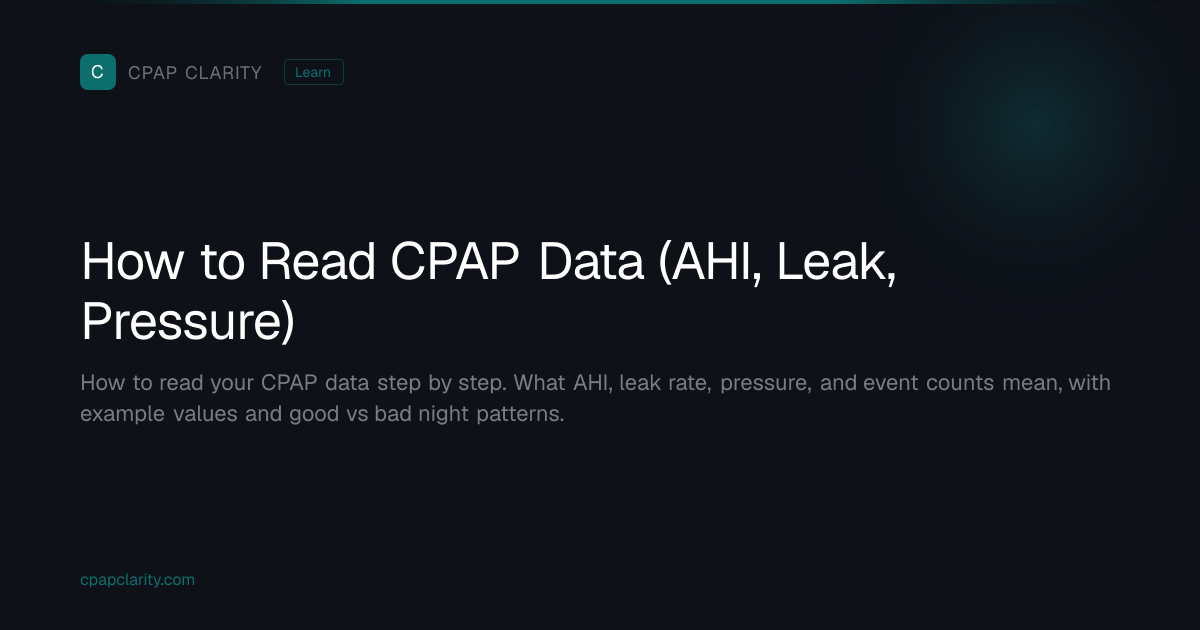 How to Read Your CPAP Machine Data | CPAP Clarity